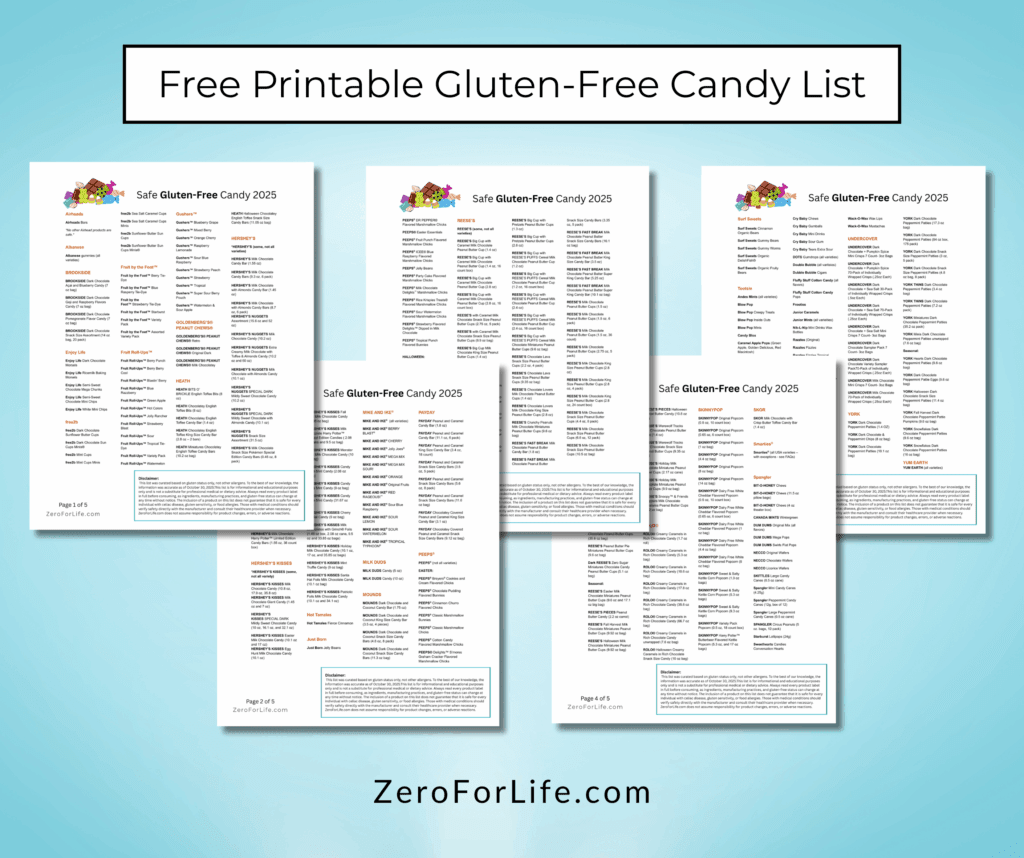Your Safe Gluten-Free Candy List for 2025 • zeroforlife.com